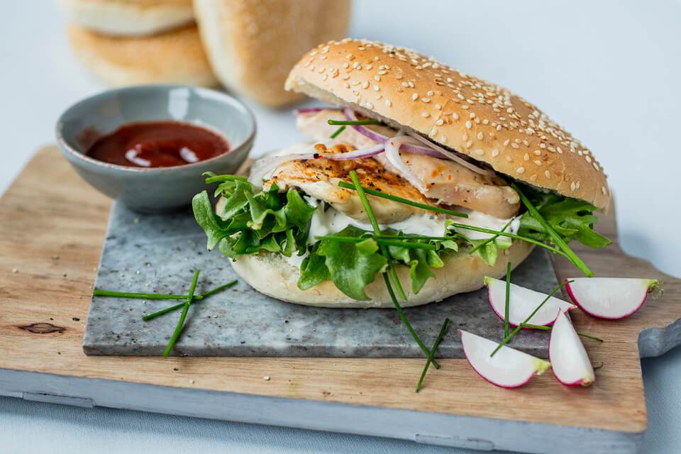 Real kyllingburger | Bakehuset