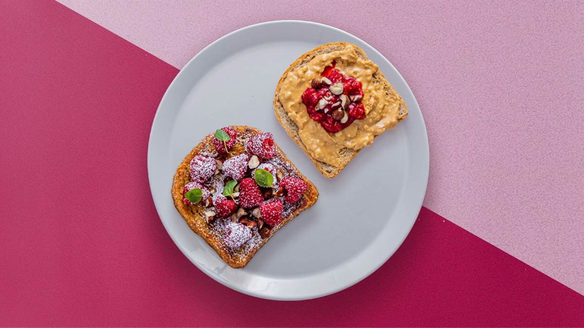 Skive med peanøttsmør - french toast | Bakehuset