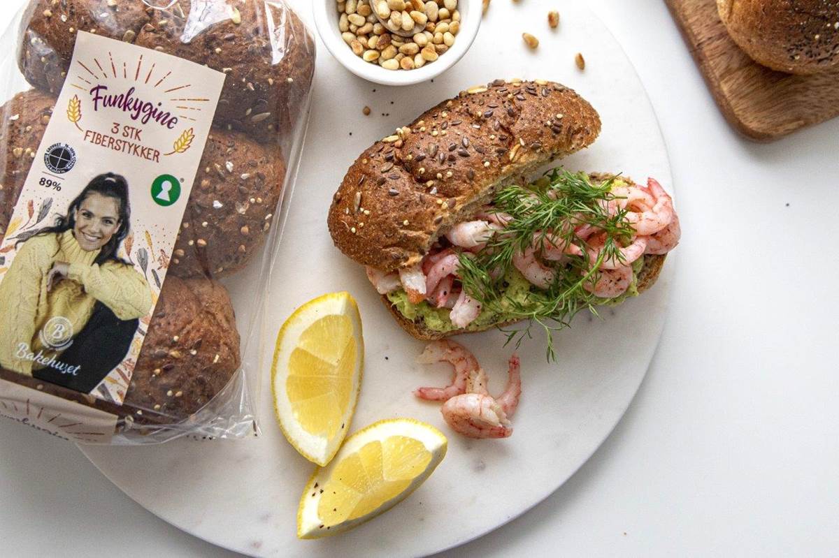 Funkygine Fiberstykke med reker | Bakehuset